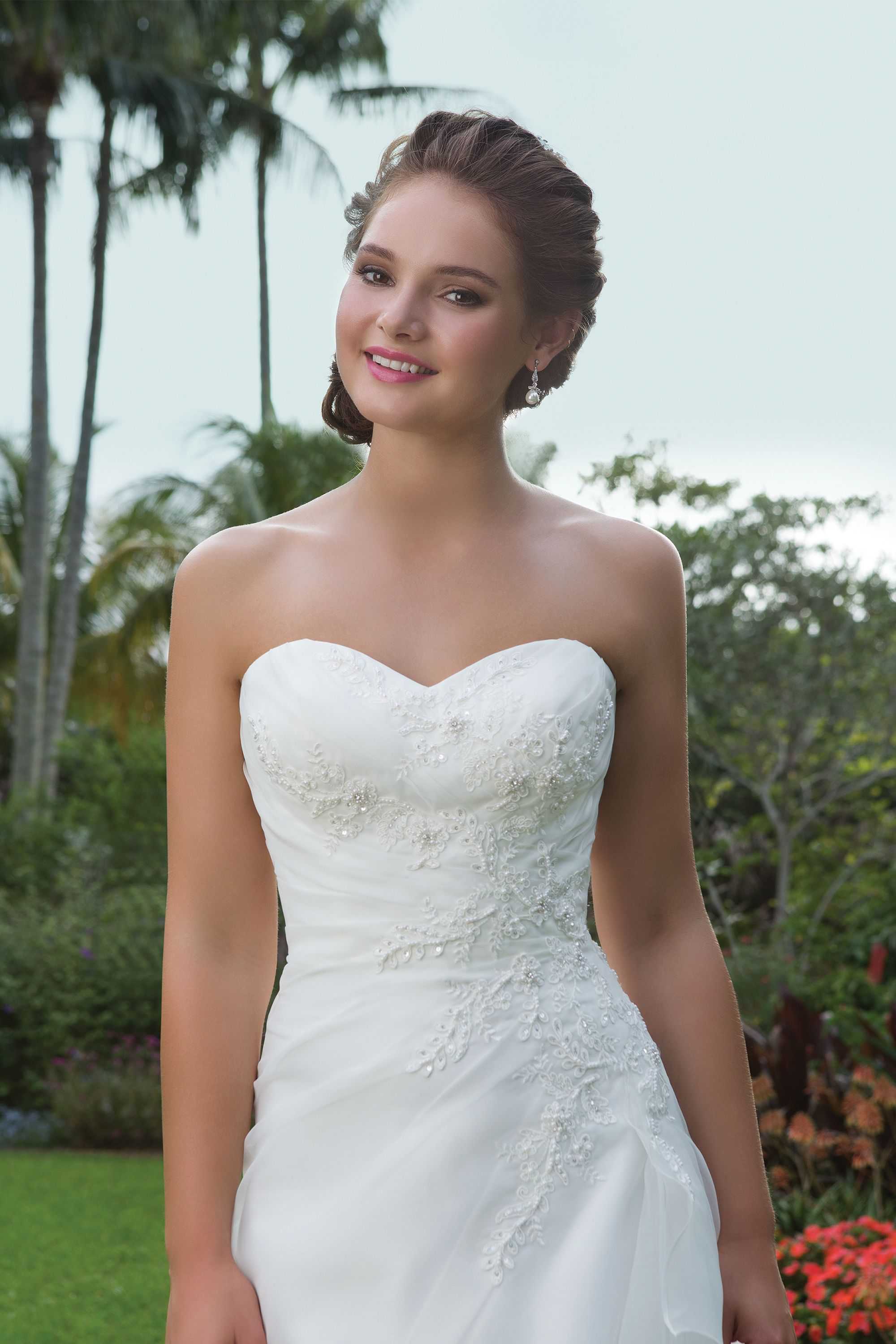 Style 6108: Sweetheart Beaded Lace Fit and Flare | Sweetheart Gowns
