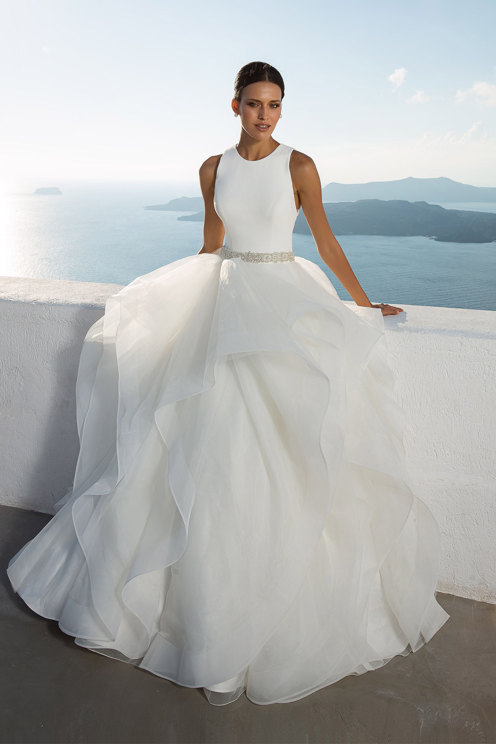 Style 88023B: Elegant Crystal Belt | Justin Alexander