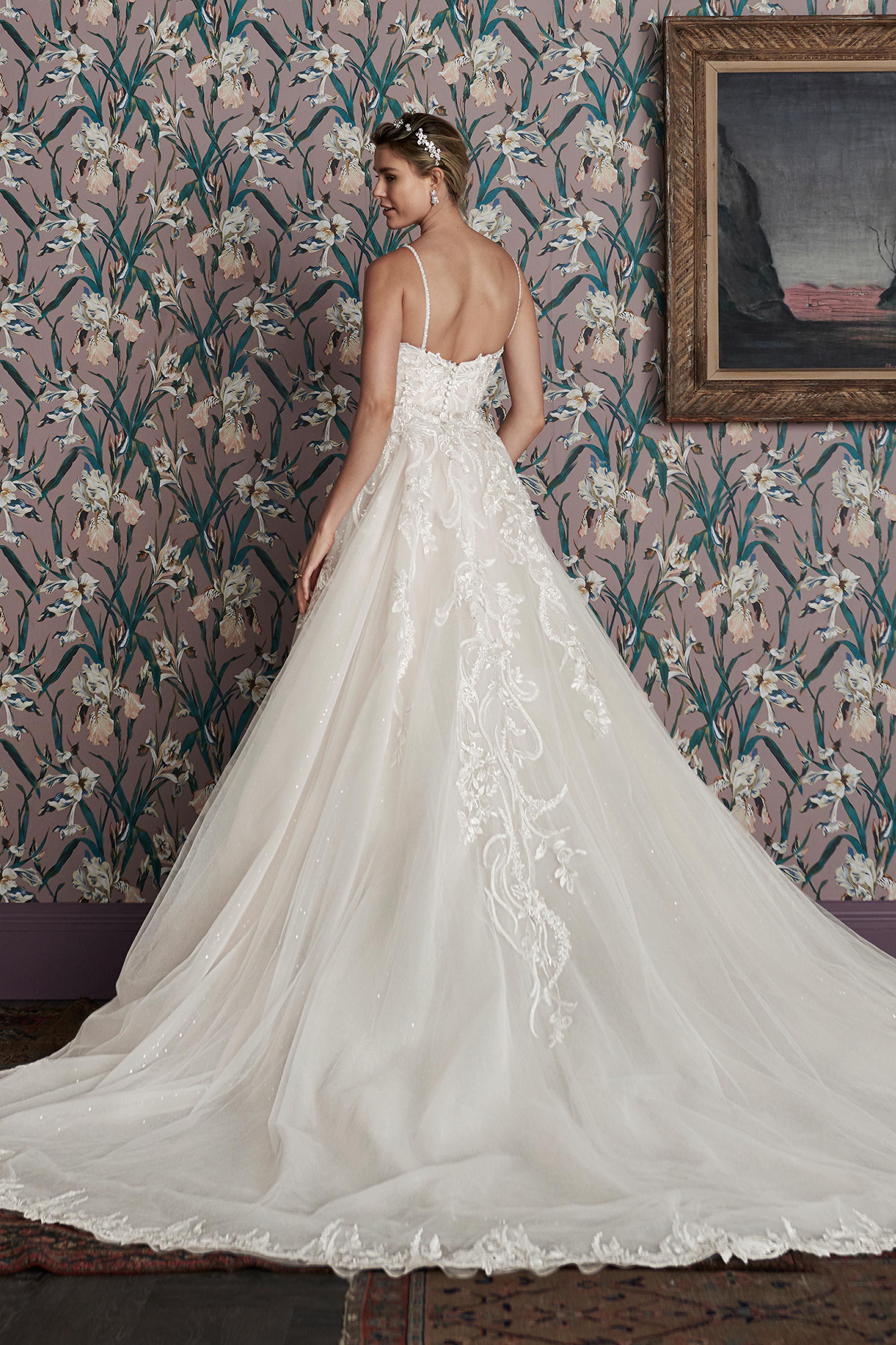 Style DINAH TRAIN: Detachable Train with Sequin Tulle and Beaded Lace ...