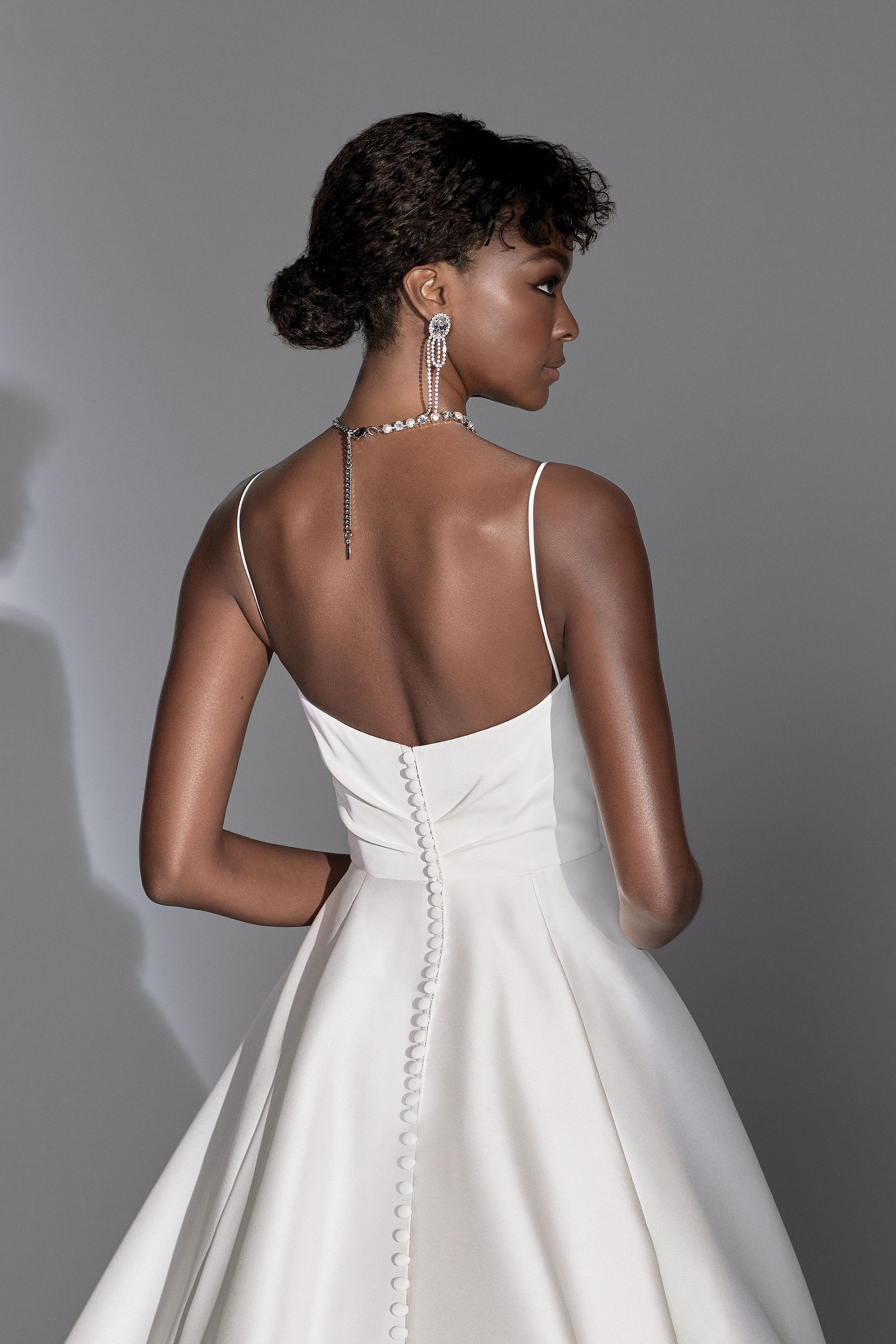 Style INEZ: Modern Clean Ball Gown with Pleated Bodice | Justin ...