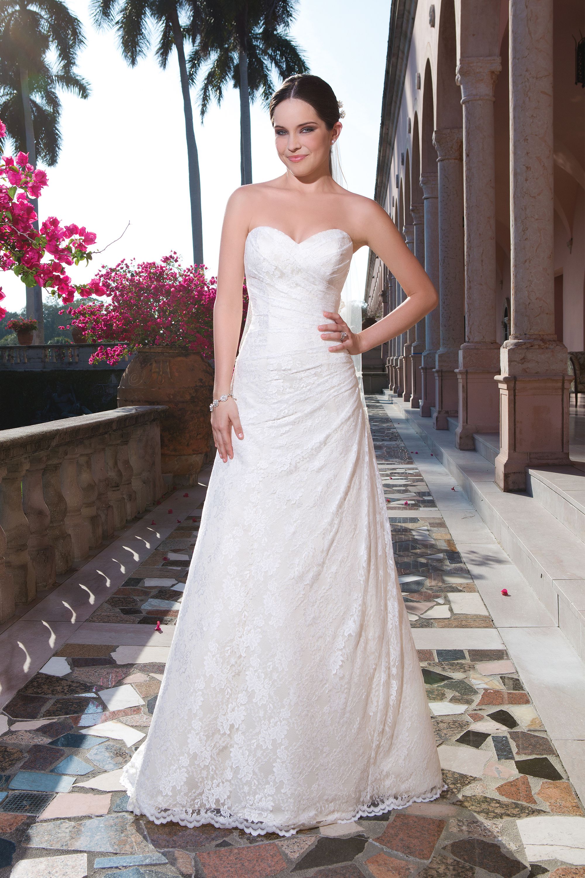 Style 6065: Rochelle Lace A-Line Dress with Sweetheart Neckline ...